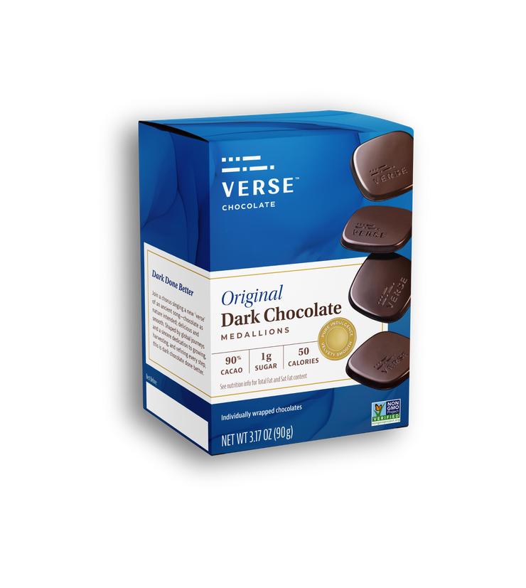 Verse Chocolate | Indulgent Dark Chocolate Squares | 1g of sugar ...